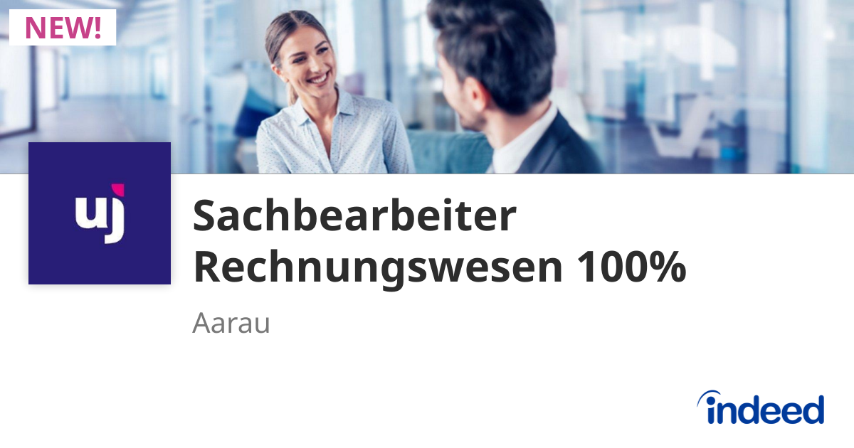 Sachbearbeiter Rechnungswesen 100% (m/w/d) - Aarau, AG - Indeed.com