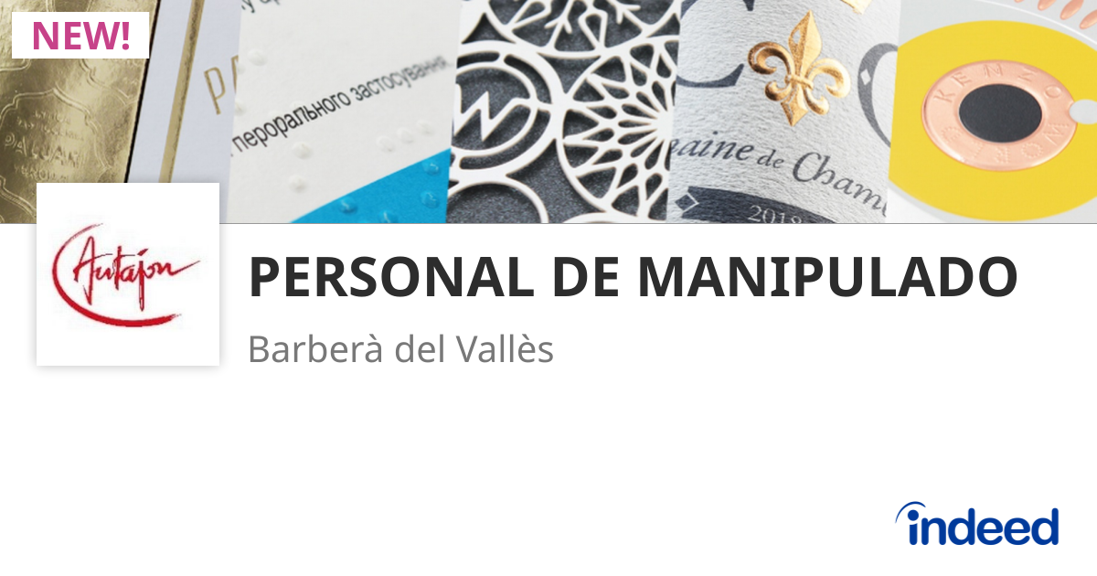 PERSONAL DE MANIPULADO - Barberà del Vallès, Barcelona provincia ...