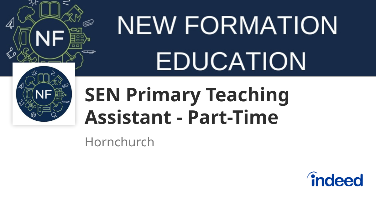 SEN Primary Teaching Assistant - Part-Time - Hornchurch - Indeed.com