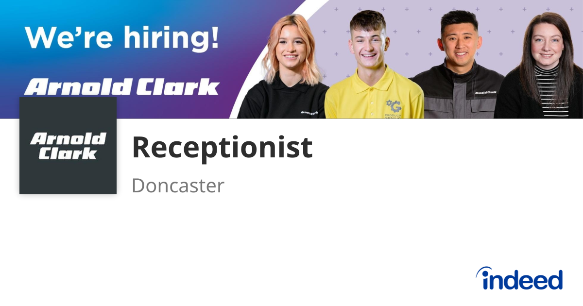 Receptionist - Doncaster - Indeed.com
