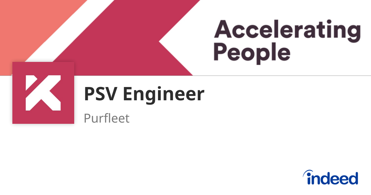 PSV Engineer - Purfleet RM19 1SX - Indeed.com