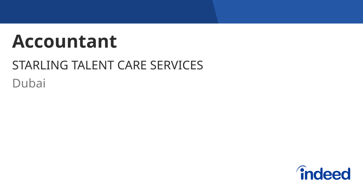 Accountant - Dubai - Indeed.com