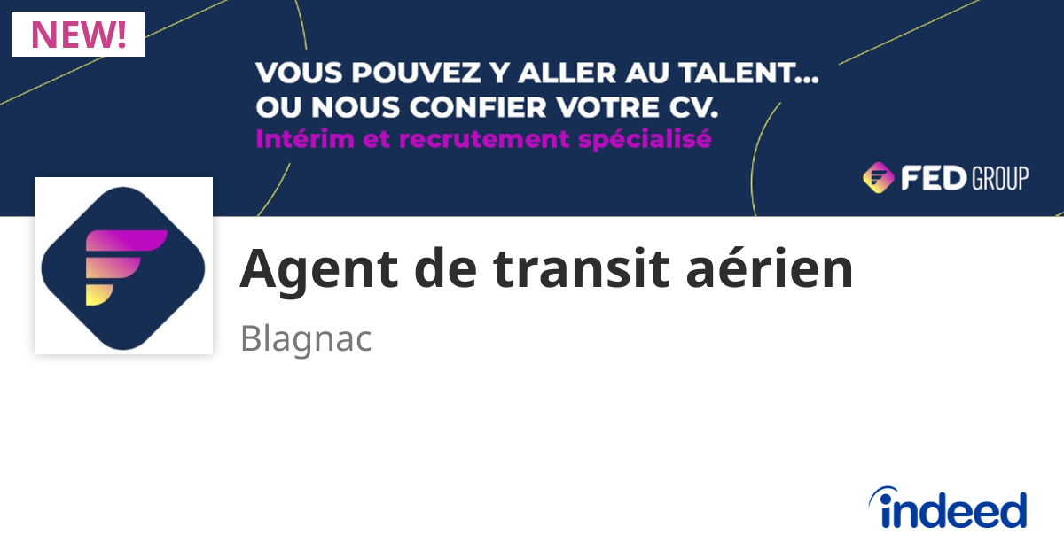 Agent de transit aérien - Blagnac (31) - Indeed.com