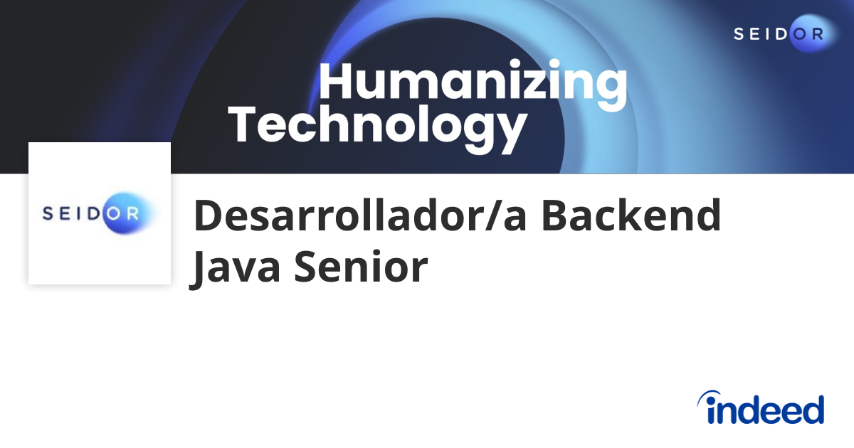 Desarrollador/a Backend Java Senior - Vizcaya provincia - Indeed.com