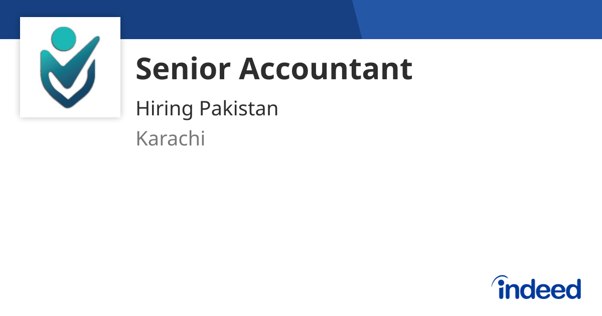 Senior Accountant - Karachi - Indeed.com