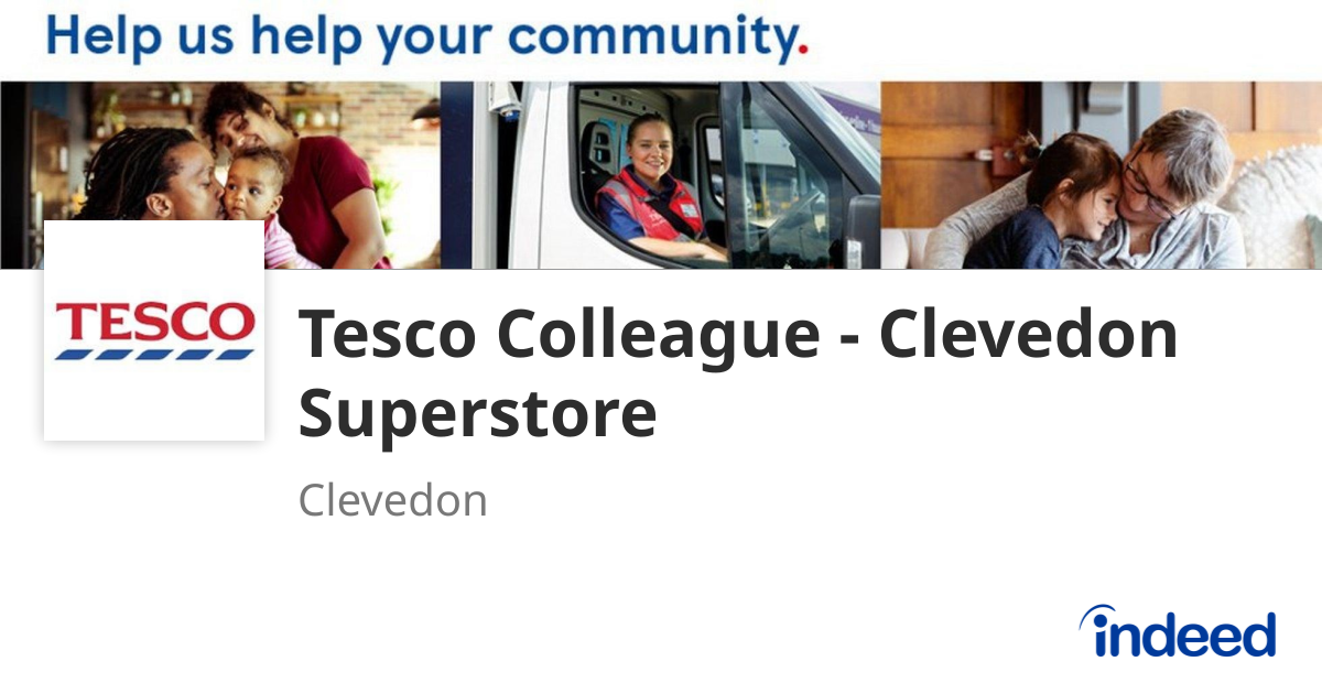 Tesco Colleague - Clevedon Superstore - Clevedon BS21 6LH - Indeed.com