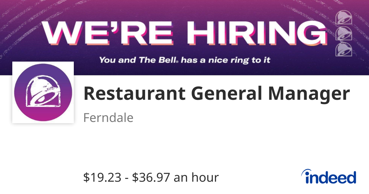 Restaurant General Manager - Ferndale, MI 48220 - Indeed.com