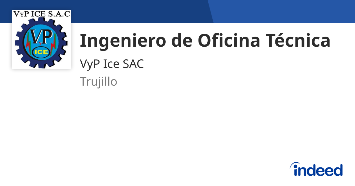 Ingeniero de Oficina Técnica - Trujillo 13008 - Indeed.com