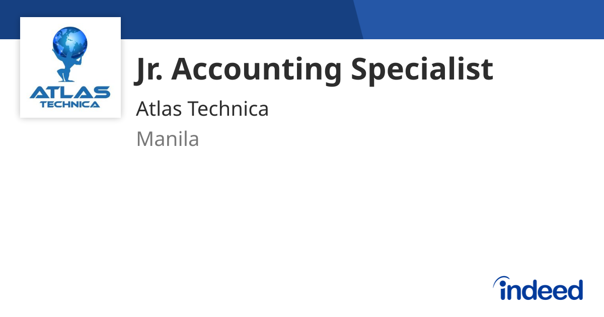 Jr. Accounting Specialist - Manila - Indeed.com