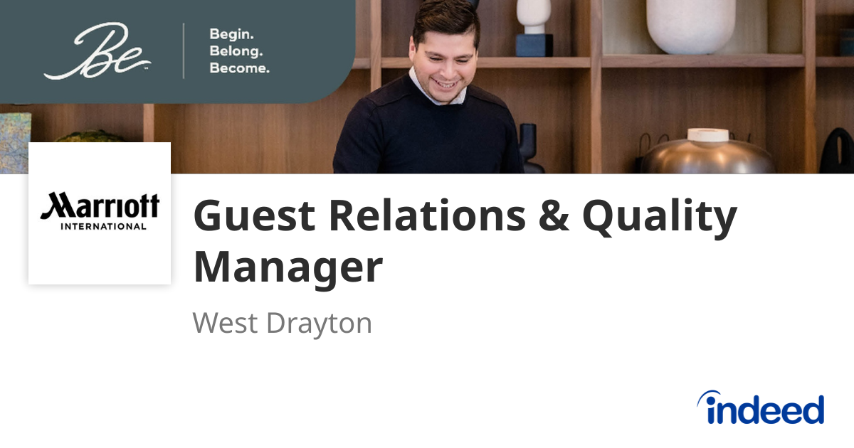 Guest Relations & Quality Manager - West Drayton UB7 0HJ - Indeed.com