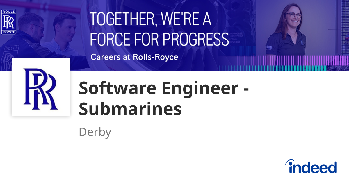 Software Engineer - Submarines - Derby DE23 8NX - Indeed.com
