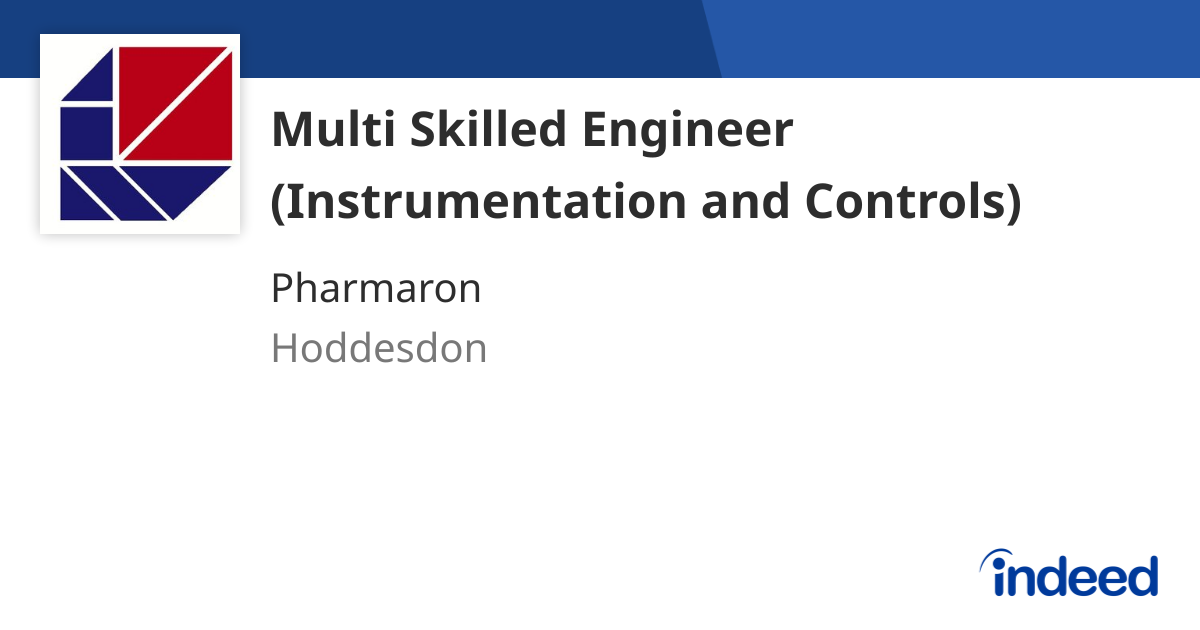 Multi Skilled Engineer (Instrumentation and Controls) - Hoddesdon EN11 ...