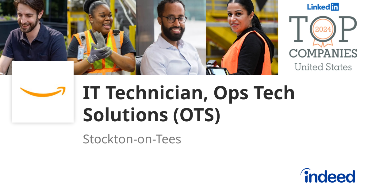 IT Technician, Ops Tech Solutions (OTS) - Stockton-on-Tees - Indeed.com