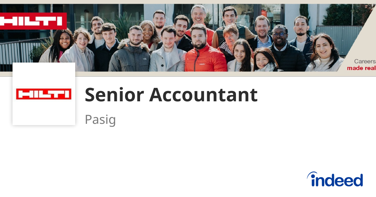 Senior Accountant - Pasig - Indeed.com