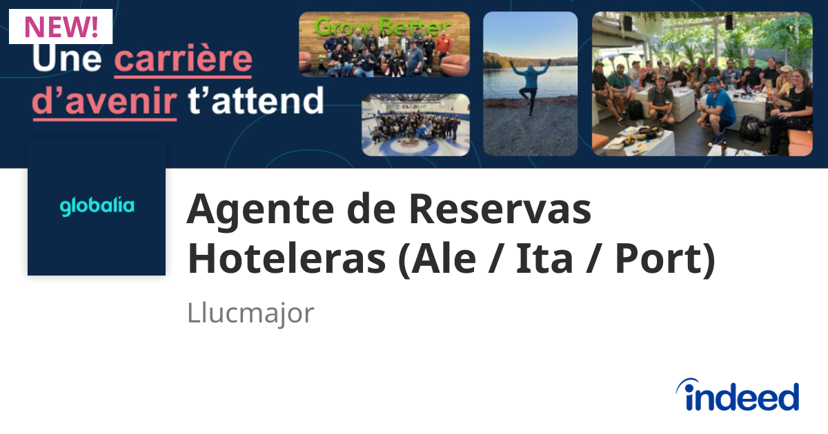Agente de Reservas Hoteleras (Ale / Ita / Port) - Llucmajor, Illes ...