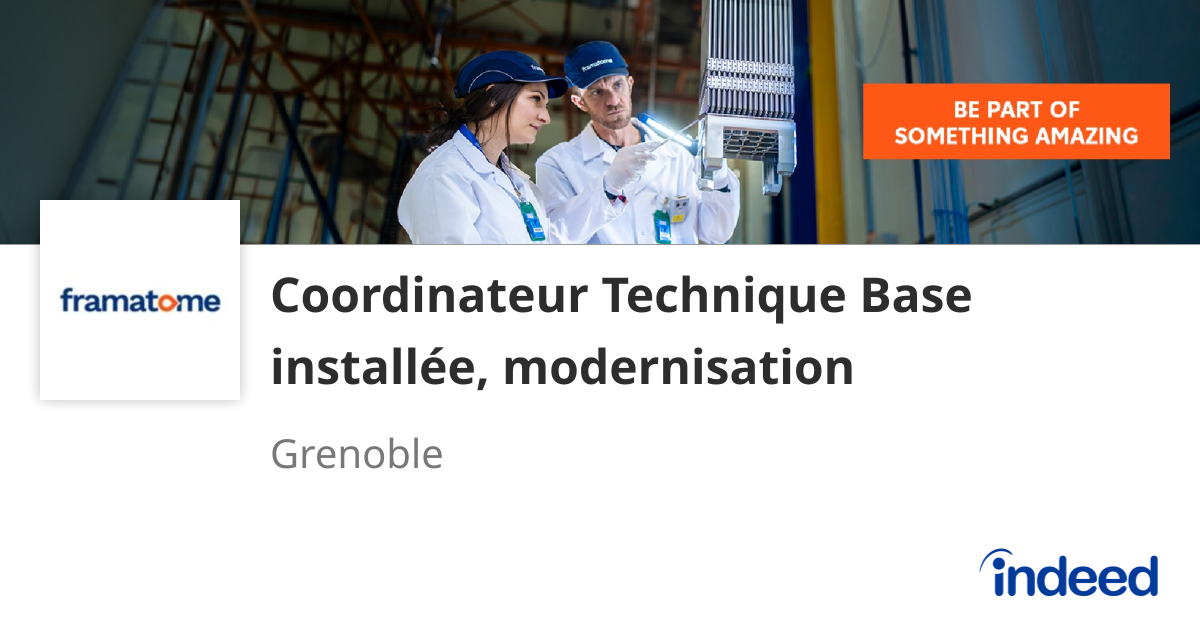 Coordinateur Technique Base installée, modernisation Contrôle-Commande ...