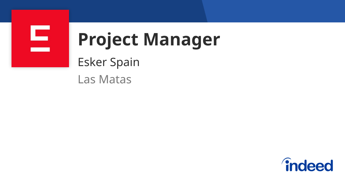 Project Manager - 28290 Las Matas, Madrid provincia - Indeed.com