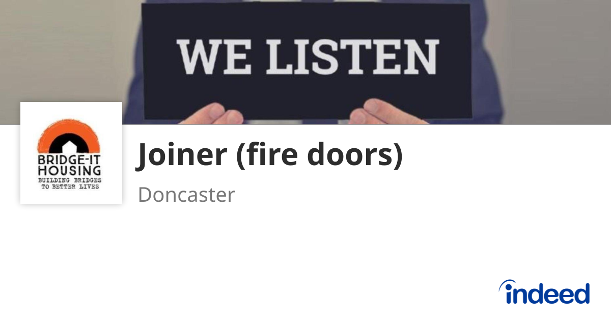 Joiner (fire doors) - Doncaster DN4 0RE - Indeed.com