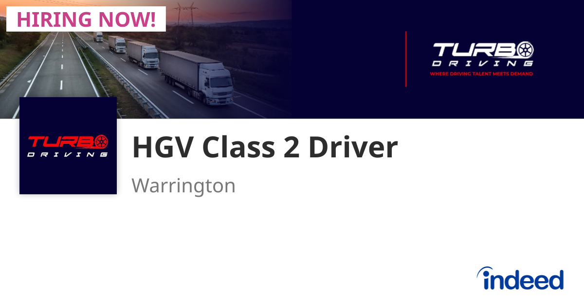 HGV Class 2 Driver - Warrington - Indeed.com