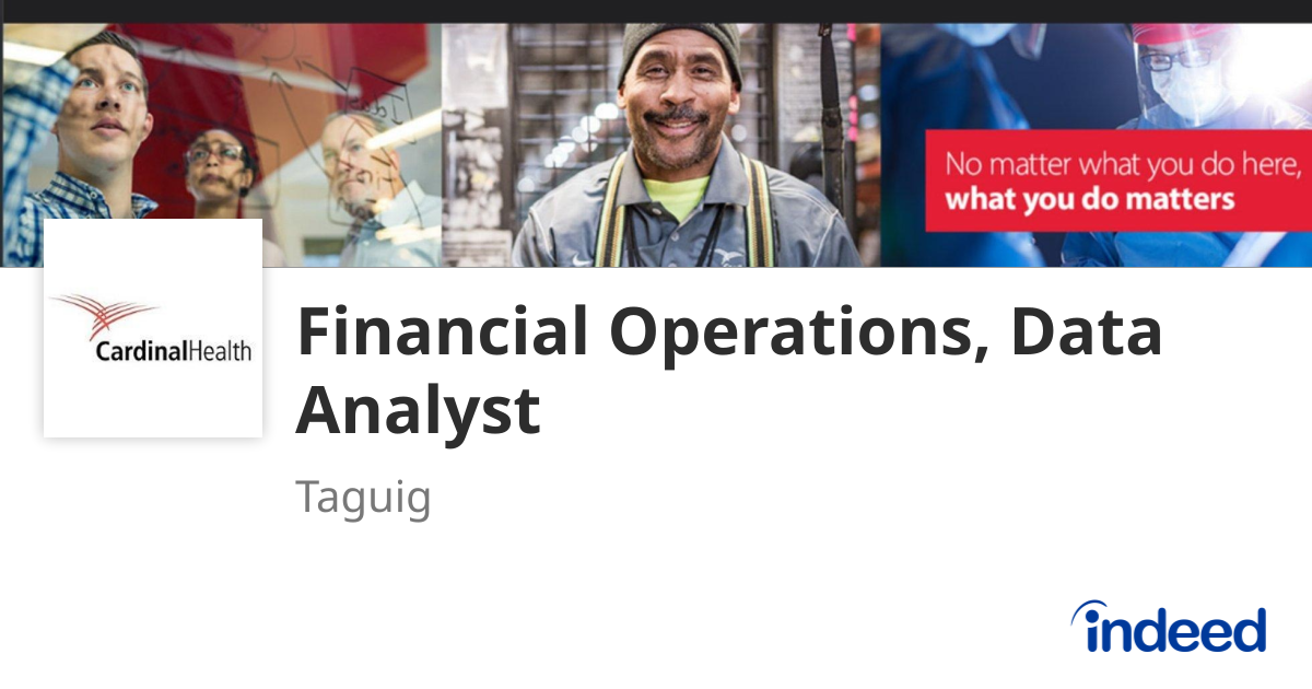 Financial Operations, Data Analyst - Taguig - Indeed.com
