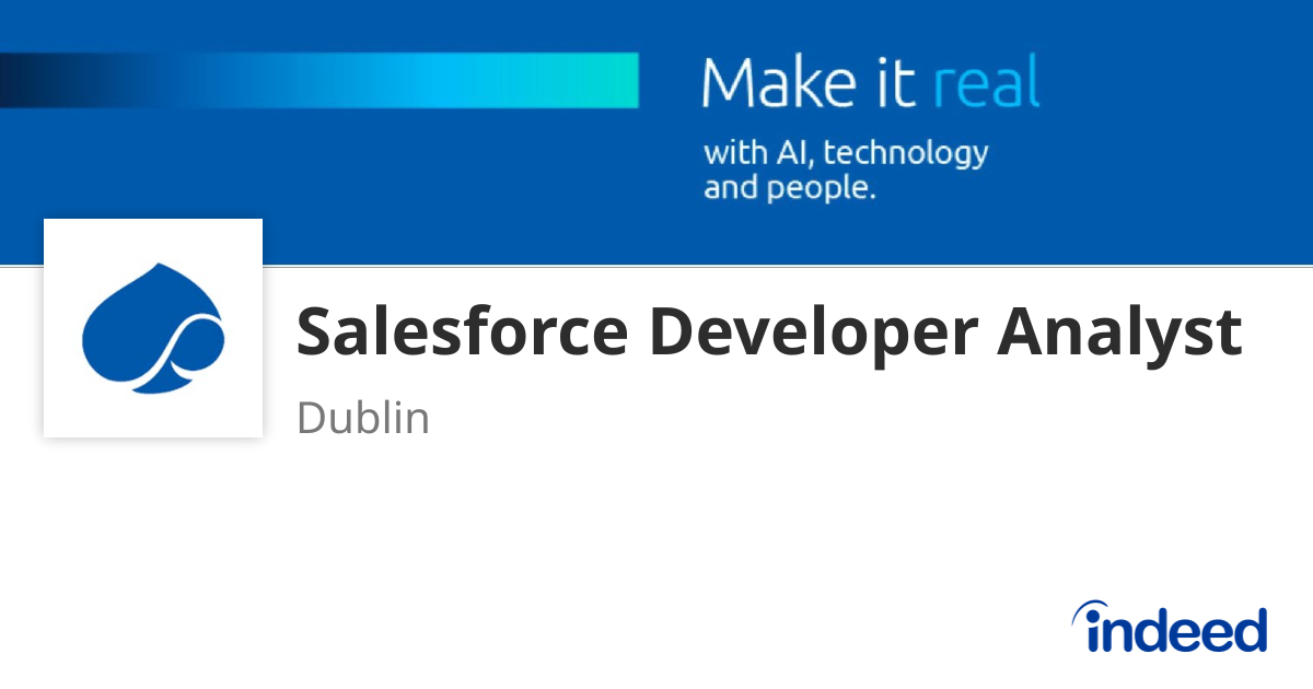 Salesforce Developer Analyst - Dublin, County Dublin - Indeed.com