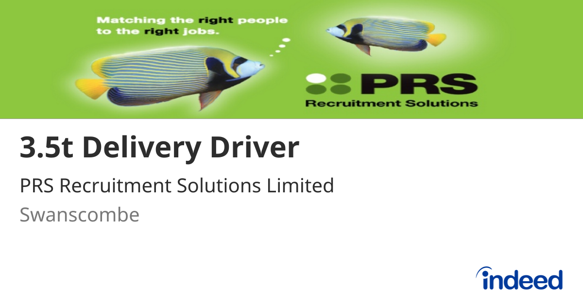 3.5t Delivery Driver - Swanscombe - Indeed.com