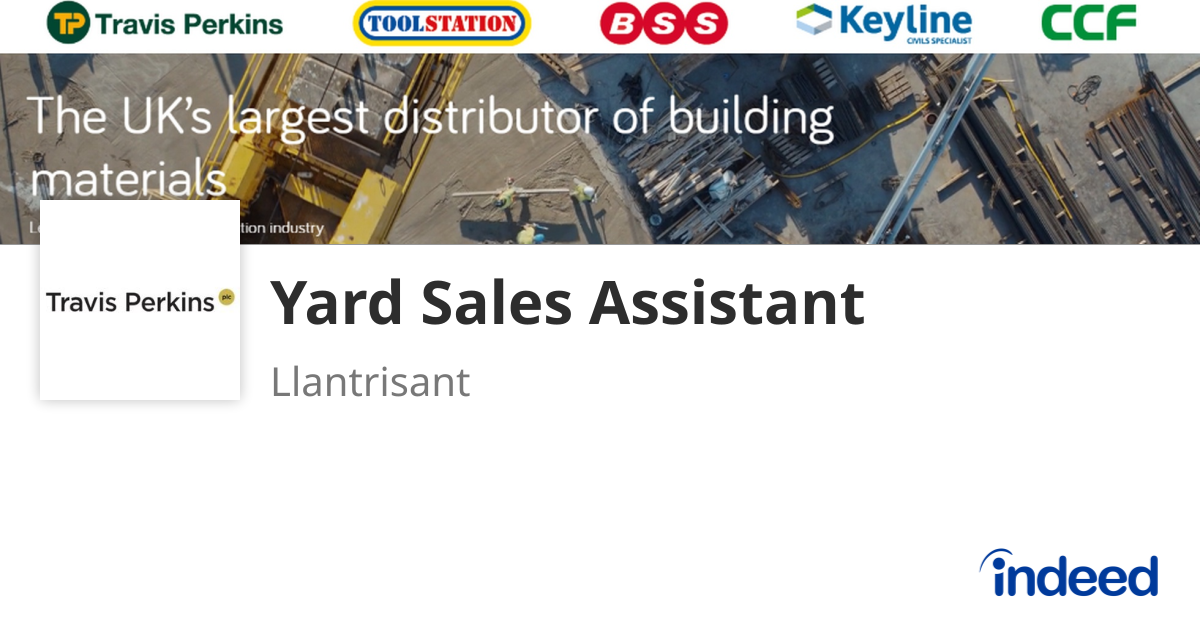 Yard Sales Assistant - Llantrisant - Indeed.com