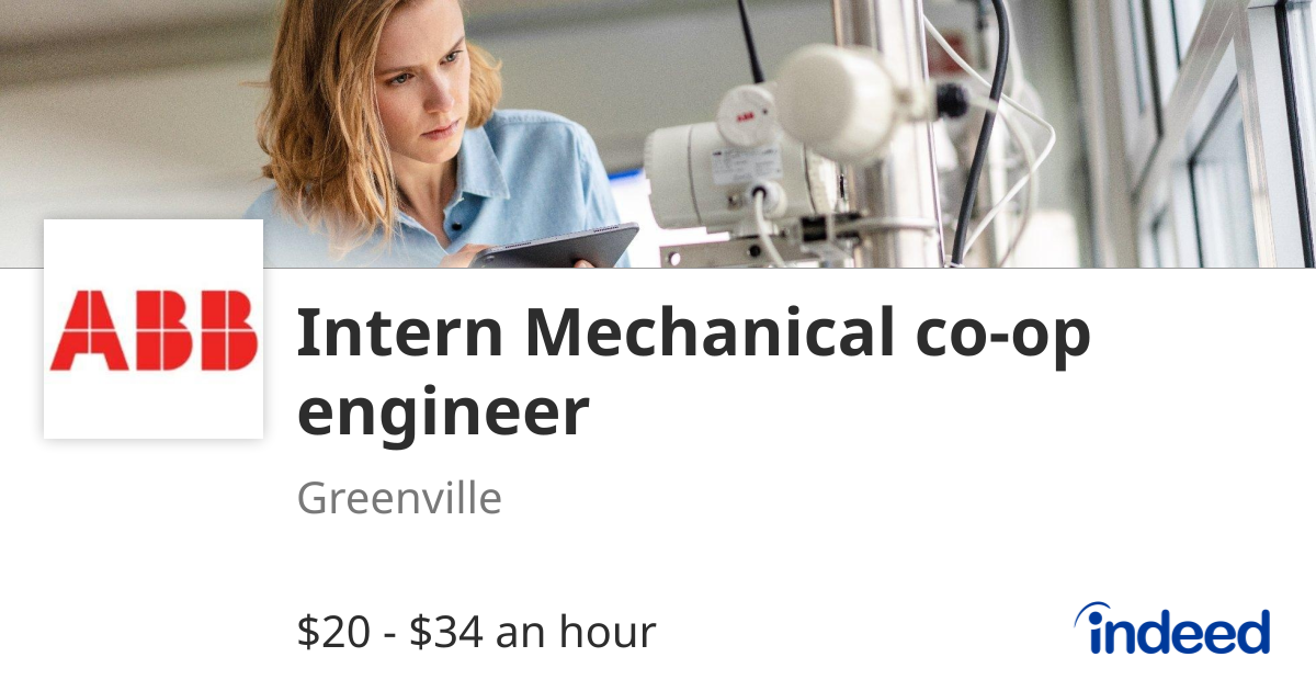 Intern Mechanical co-op engineer - Greenville, SC 29615 - Indeed.com