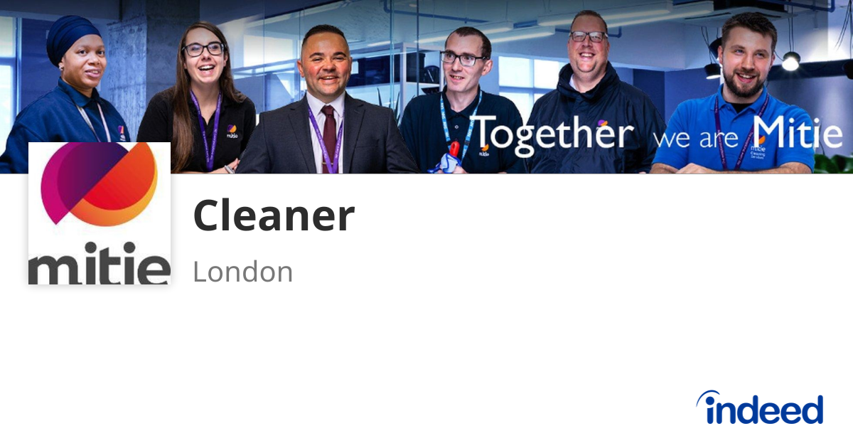 Cleaner - London EC2M 6XQ - Indeed.com