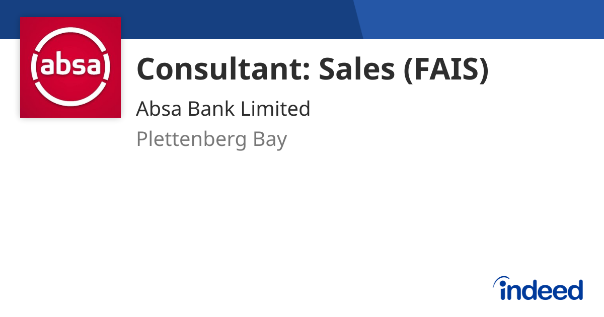 Consultant: Sales (FAIS) - Plettenberg Bay, Western Cape - Indeed.com