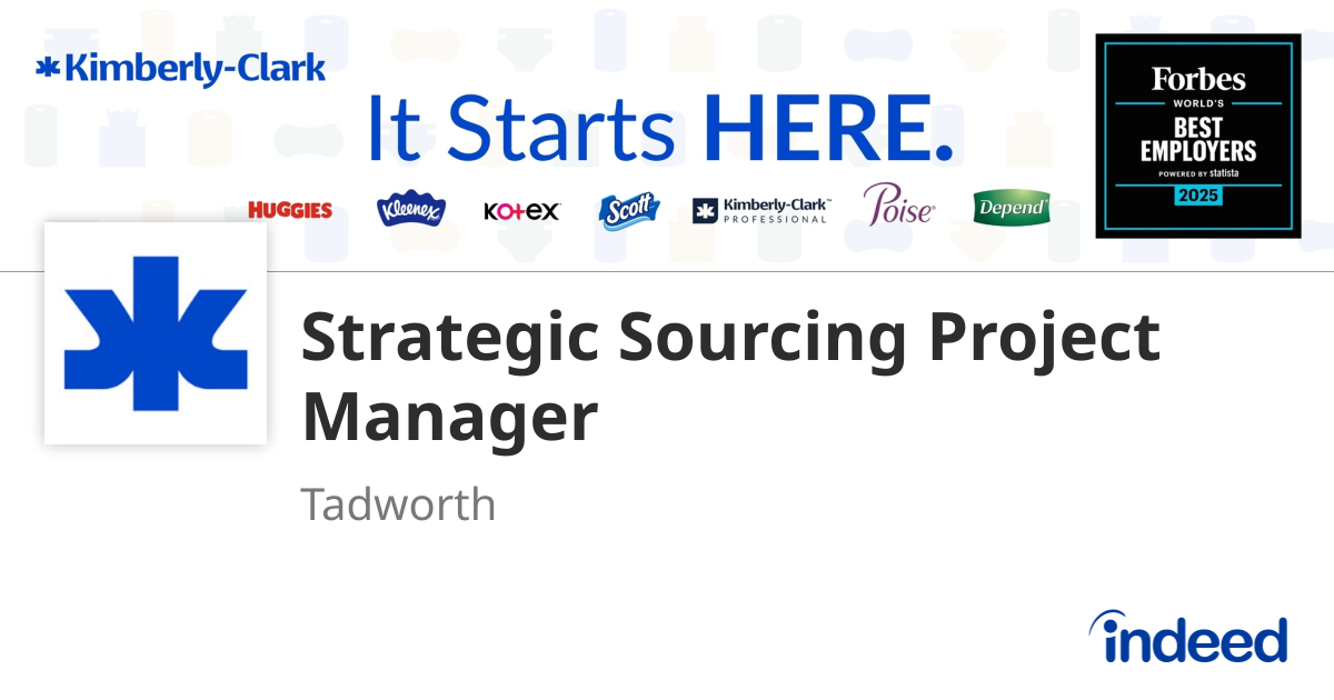 Strategic Sourcing Project Manager - Tadworth - Indeed.com