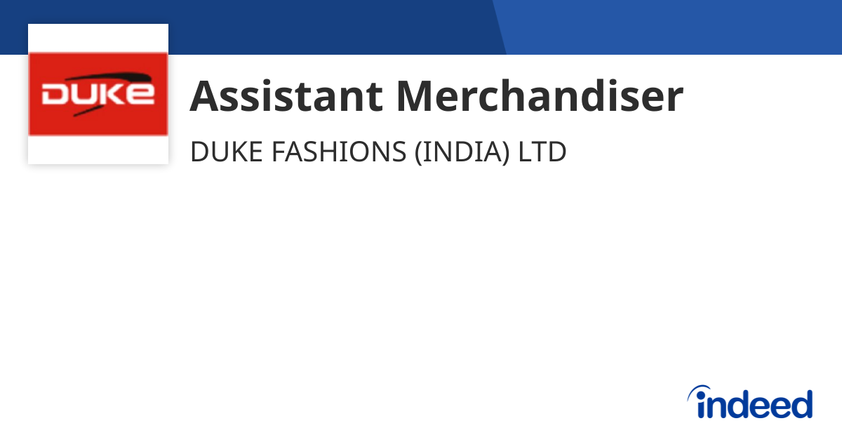 Assistant Merchandiser - Karabara Basti, Ludhiana, Punjab - Indeed.com