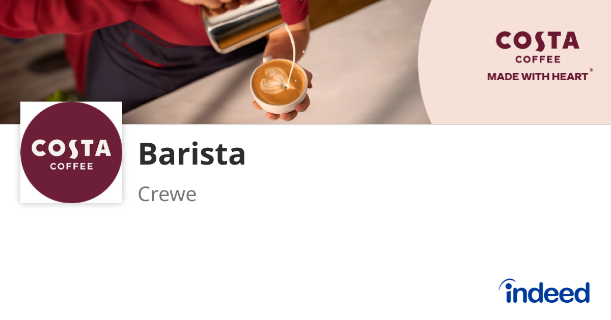Barista - Crewe CW2 5UZ - Indeed.com