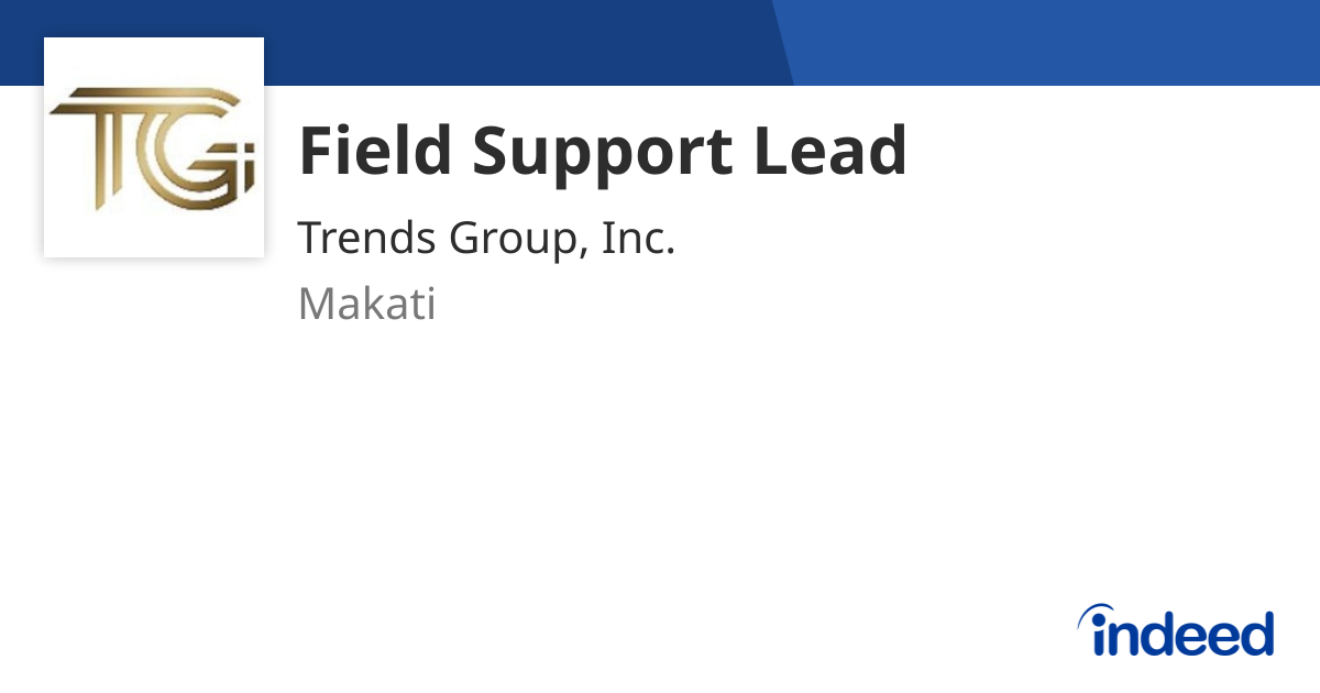 Field Support Lead - Makati - Indeed.com