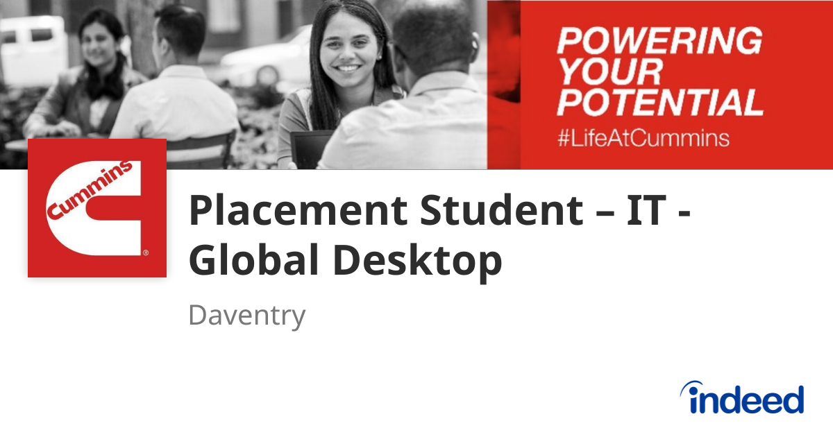 Placement Student – IT - Global Desktop - Daventry - Indeed.com