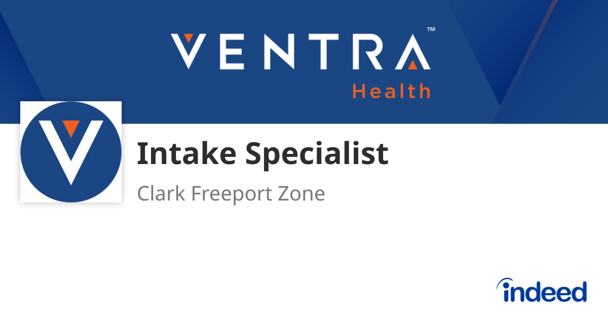 Intake Specialist - Clark Freeport Zone - Indeed.com
