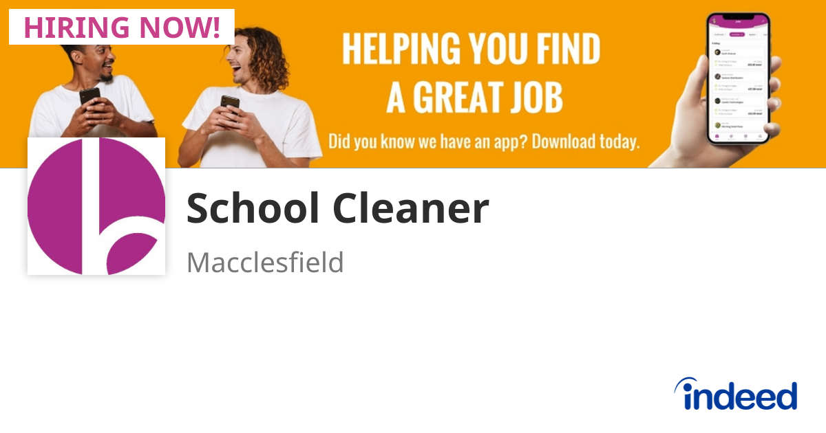 School Cleaner - Macclesfield - Indeed.com