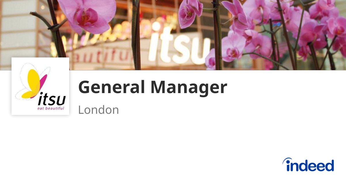 General Manager - London SW1P 1BX - Indeed.com