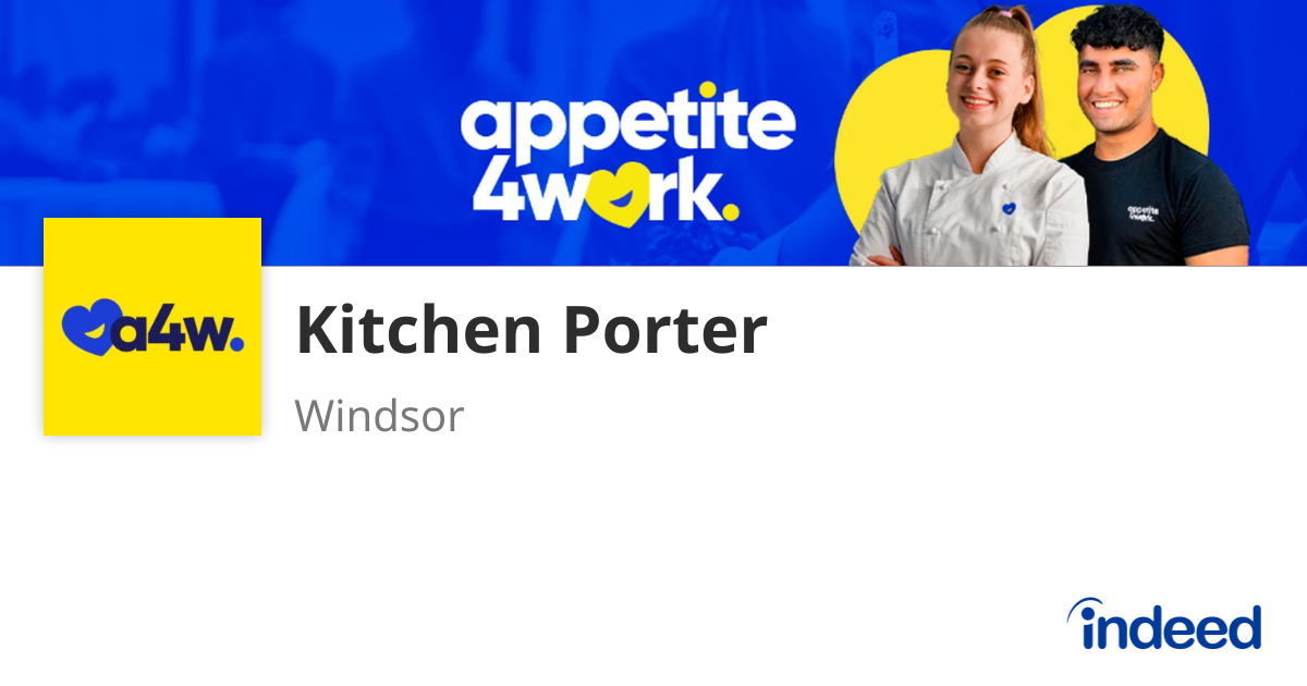 Kitchen Porter - Windsor SL4 - Indeed.com