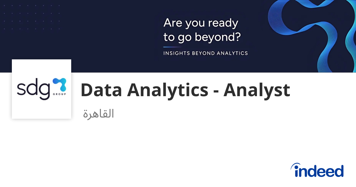 Data Analytics - Analyst - القاهرة - Indeed.com