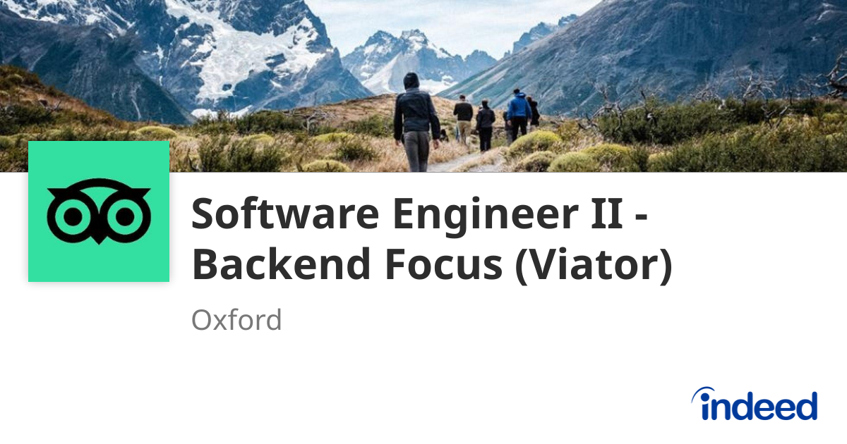 Software Engineer II - Backend Focus (Viator) - Oxford - Indeed.com