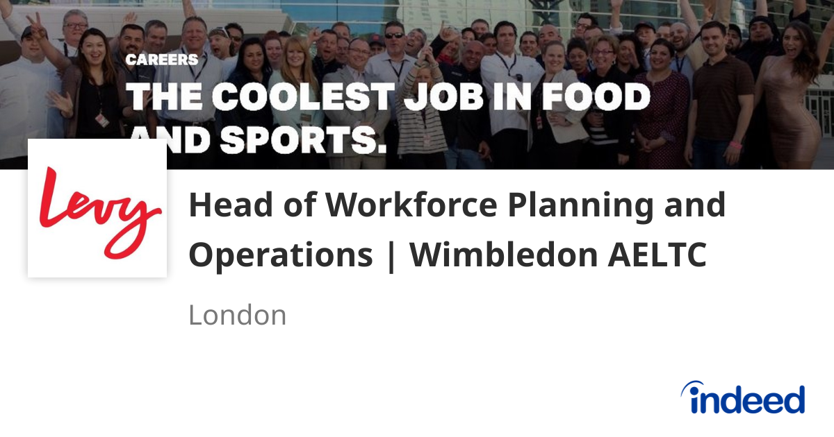 Head of Workforce Planning and Operations | Wimbledon AELTC - London ...