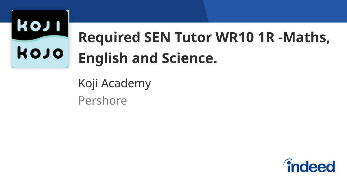 Required SEN Tutor WR10 1R -Maths, English and Science. - Pershore WR10 ...