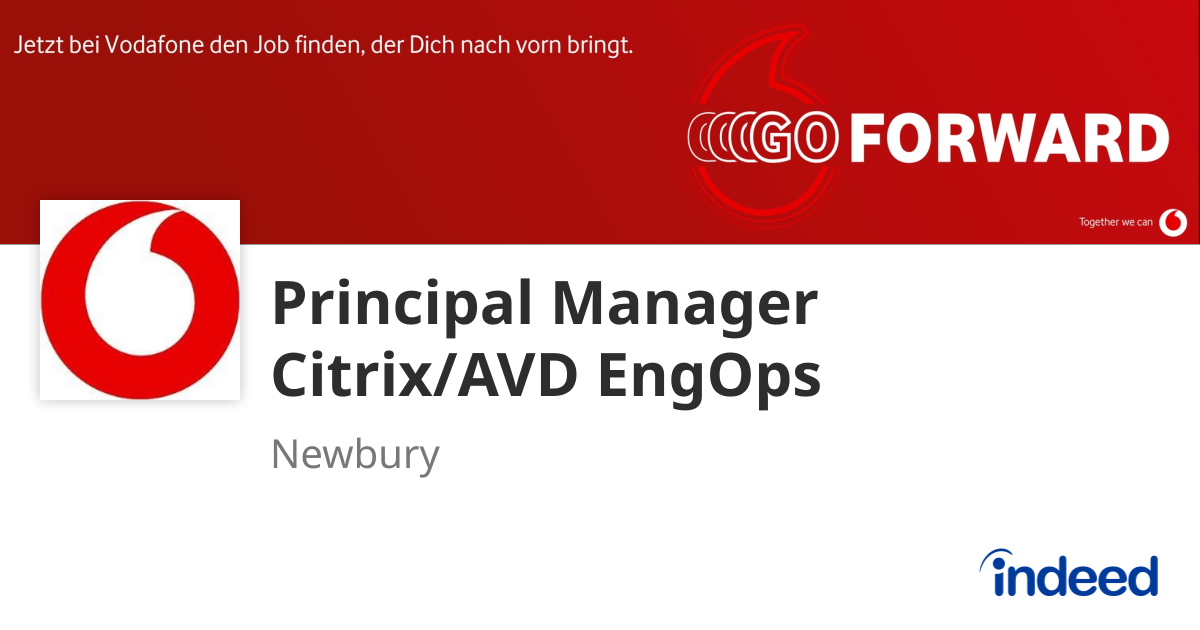 Principal Manager Citrix/AVD EngOps - Newbury - Indeed.com