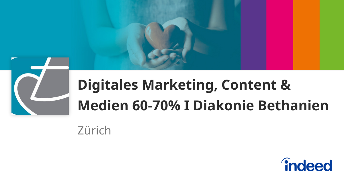 Digitales Marketing, Content & Medien 60-70% I Diakonie Bethanien ...