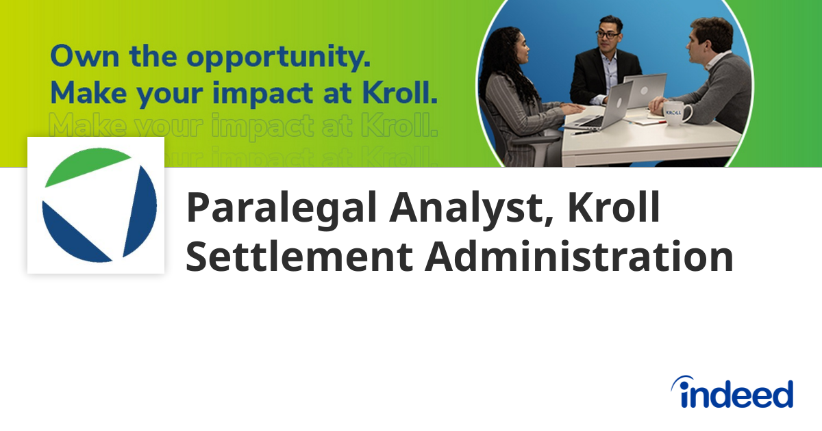 Paralegal Analyst, Kroll Settlement Administration - Mumbai ...