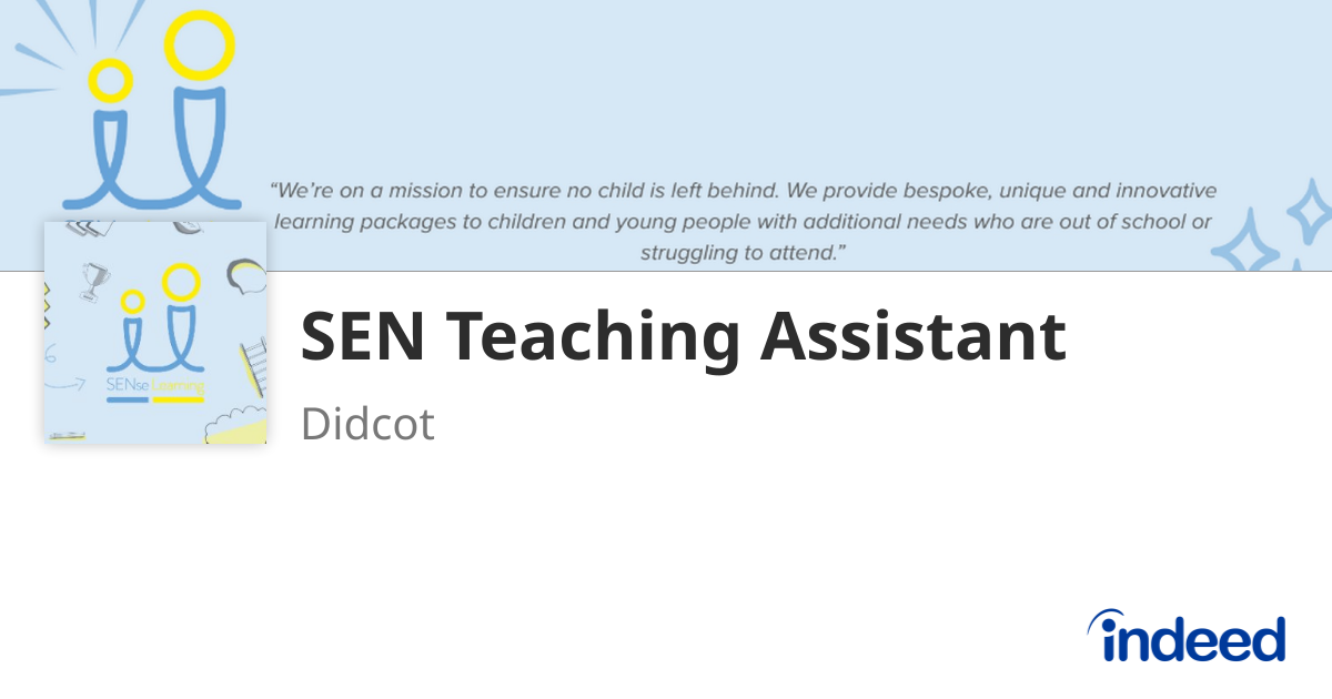 SEN Teaching Assistant - Didcot - Indeed.com