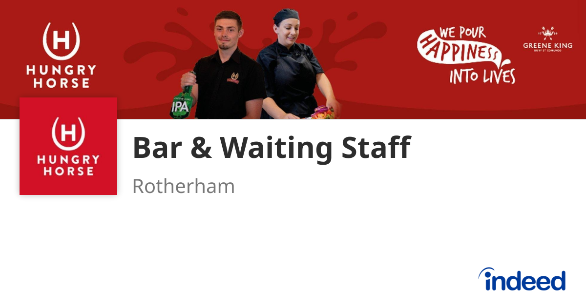 Bar & Waiting Staff - Rotherham S60 1FL - Indeed.com