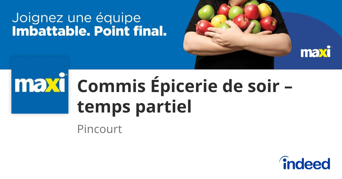 Grocery Clerk Part Time Night - Pincourt, QC J7V 3Y4 - Indeed.com